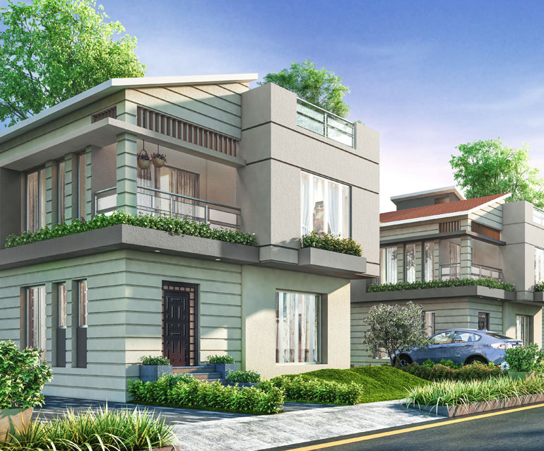 3BHK Bungalows Near Joka Metro At Gems Bougainvillas