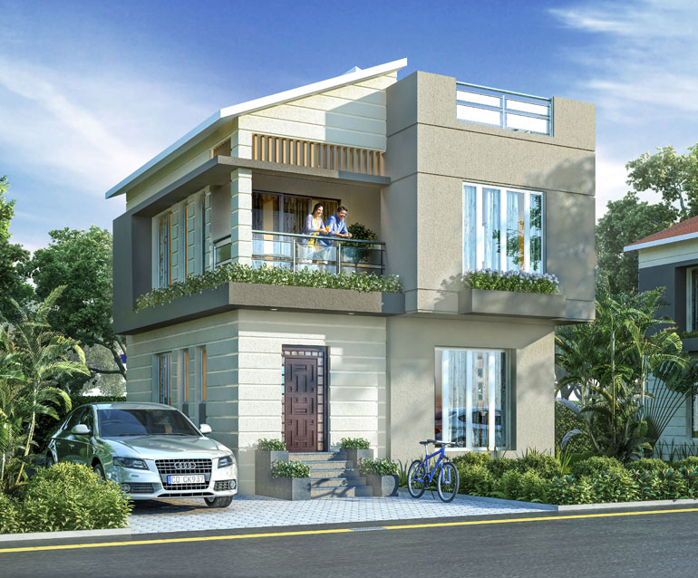 3BHK Bungalows Near Joka Metro At Gems Bougainvillas