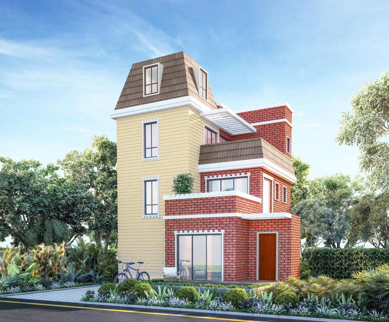 4BHK Bungalows Near Joka Metro at Gems Bougainvillas